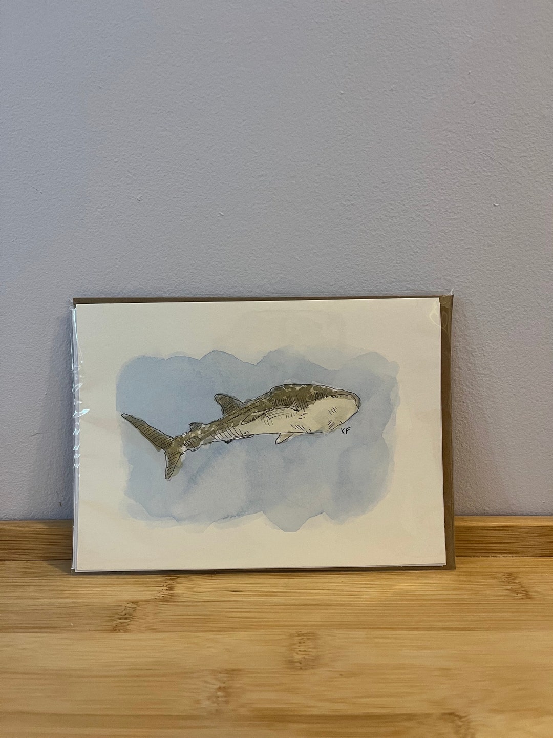 Whale Shark (02) Watercolor Print; Card - Etsy