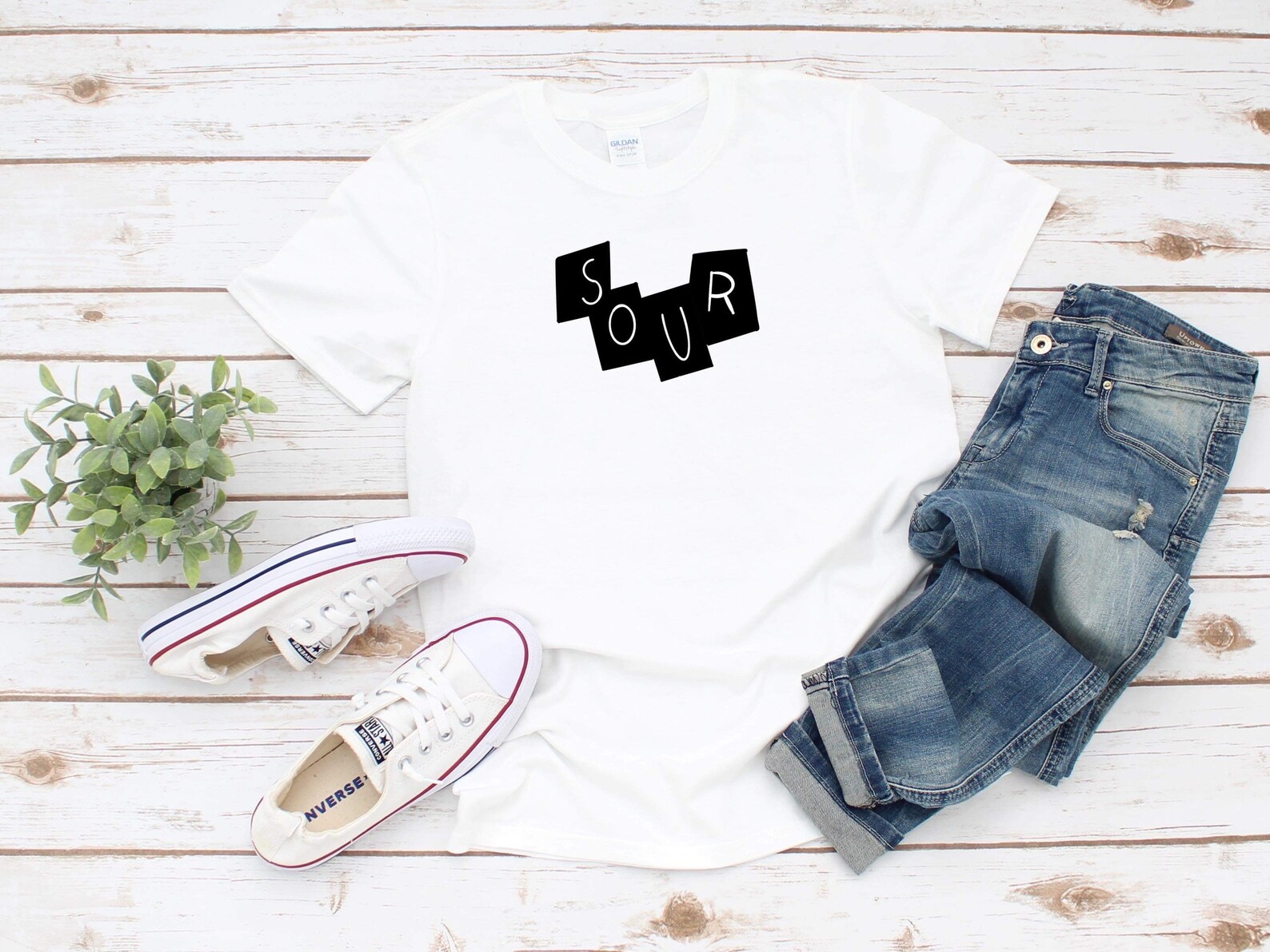 Olivia Rodrigo Sour Letter Inspired Album Art T-shirt in White | Etsy