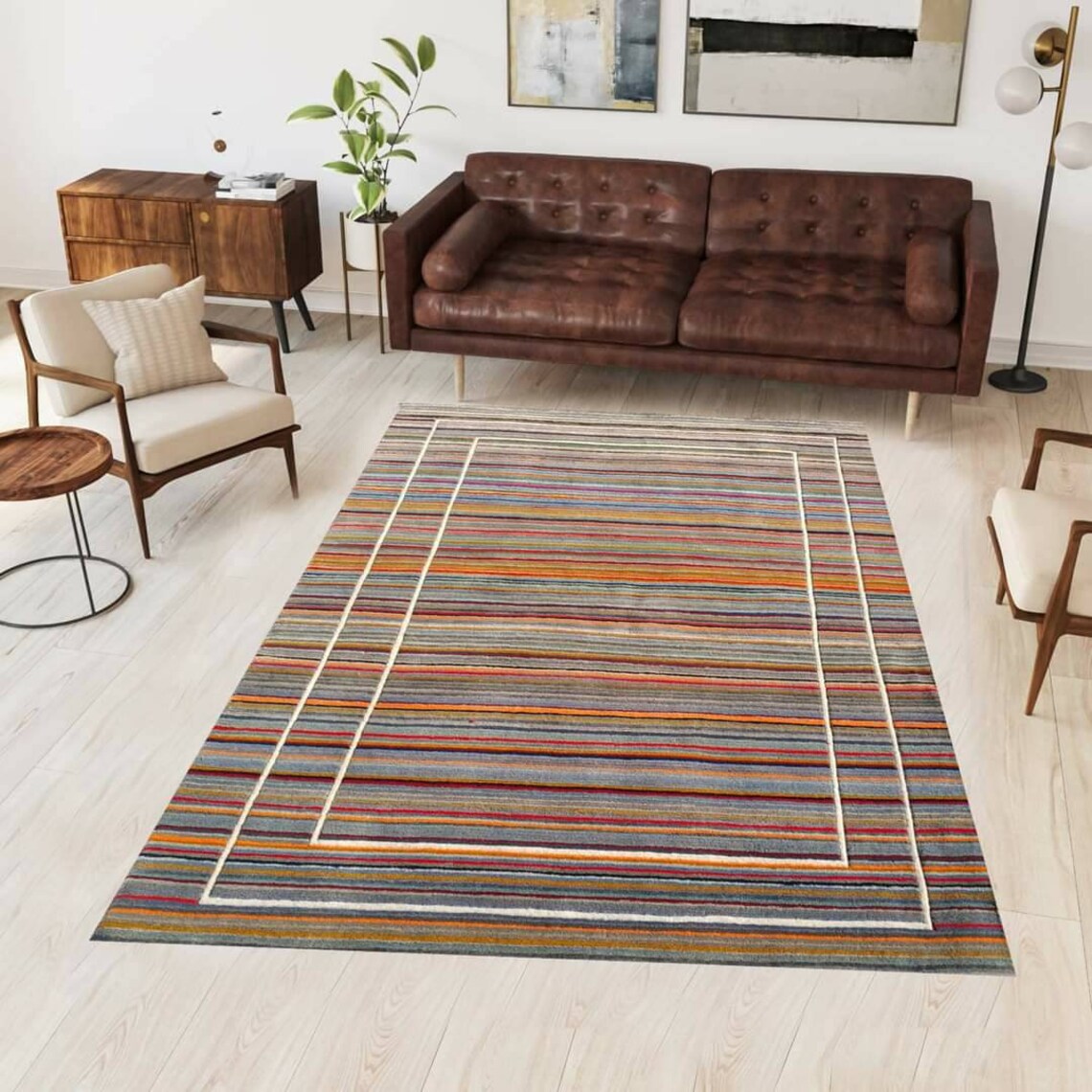 Handmade Scandinavian Design 100 Knots Quality Rug Carpet - Etsy UK