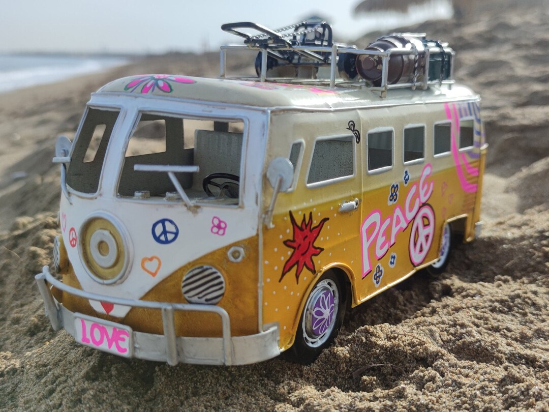 Hippie Van Hand Painted in a Single Copy. Collectable Vintage Hippie ...