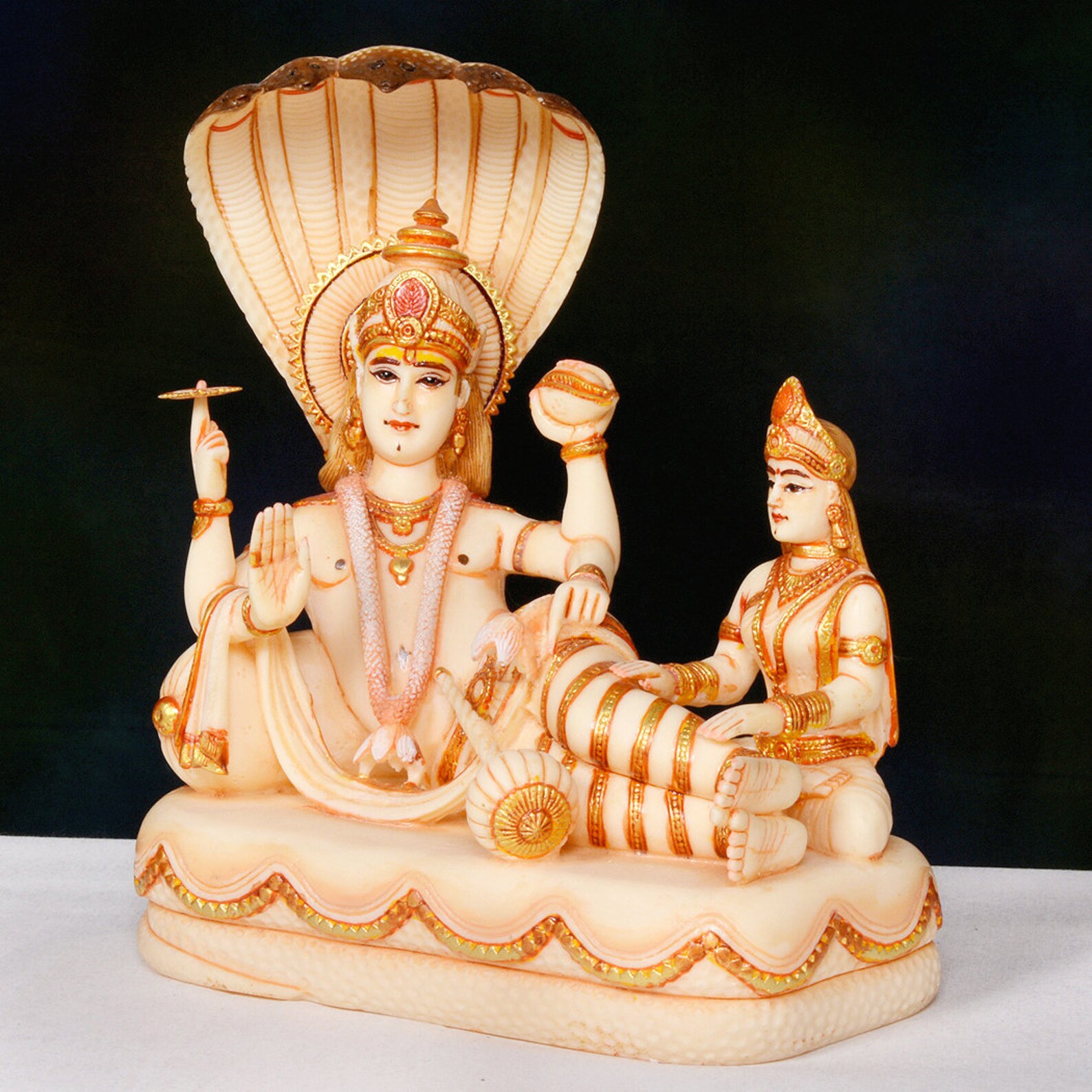Lakshmi Narayan Idol Vishnu Laxmi Statue Laxmi Narayan Etsy