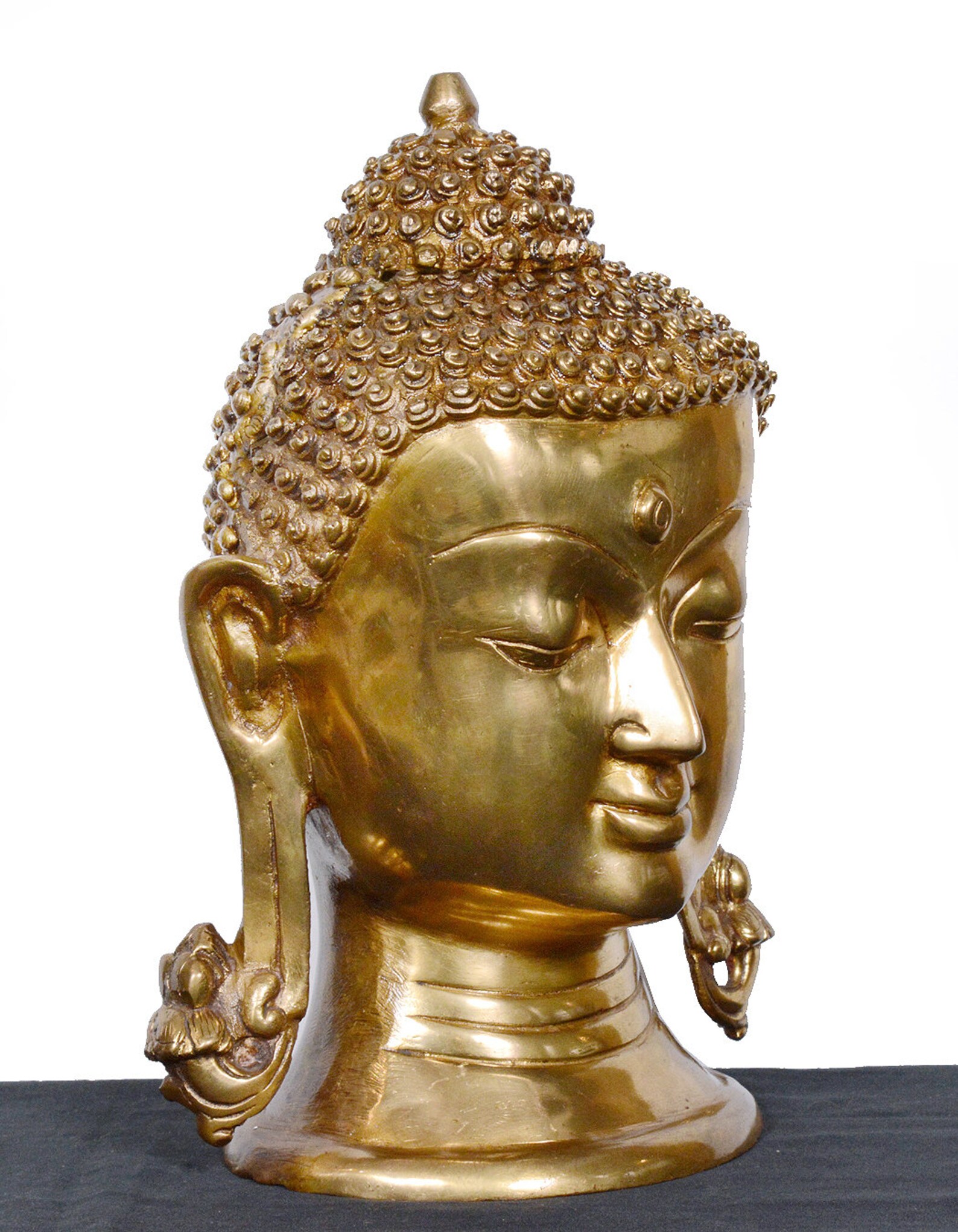 Buddha Statue Gold, Buddah Statue, Gold Buddha Head, Brass Buddha ...