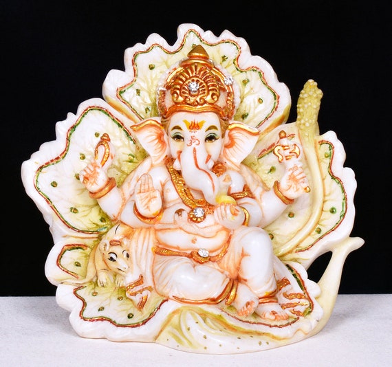 Ganesh Statue 4.5 Inch Load Ganesha Statue Colourful | Etsy