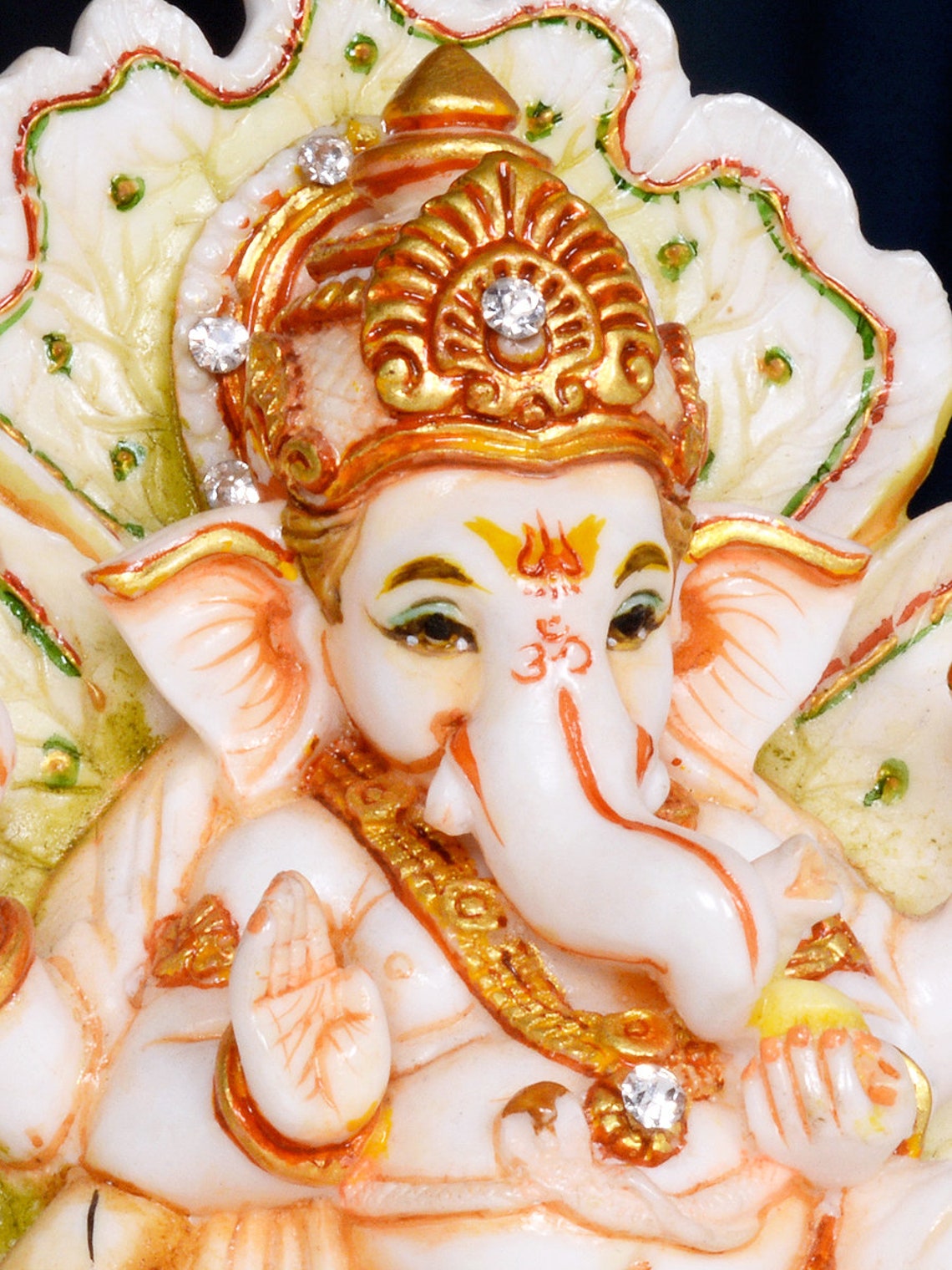Ganesh Statue 4.5 Inch Load Ganesha Statue Colourful - Etsy