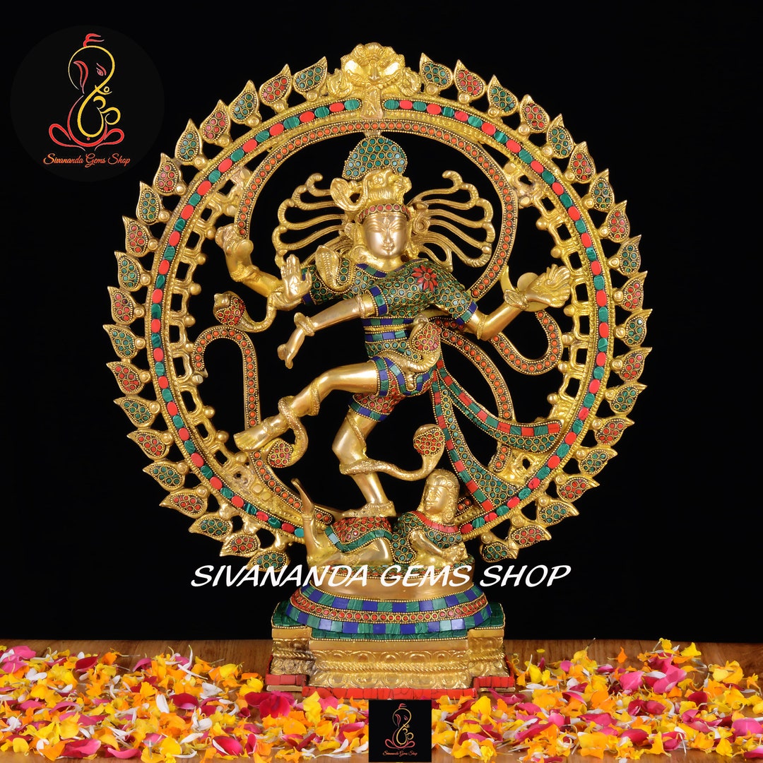 Shiva Dancing Natraj Idol 51 Cm Big Large Size Brass Dancing Shiva ...