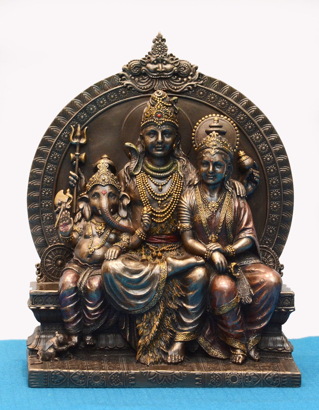 Shiva Family Statue, 8 Inches, Shiva Statue, Lord Shiva , Religious ...