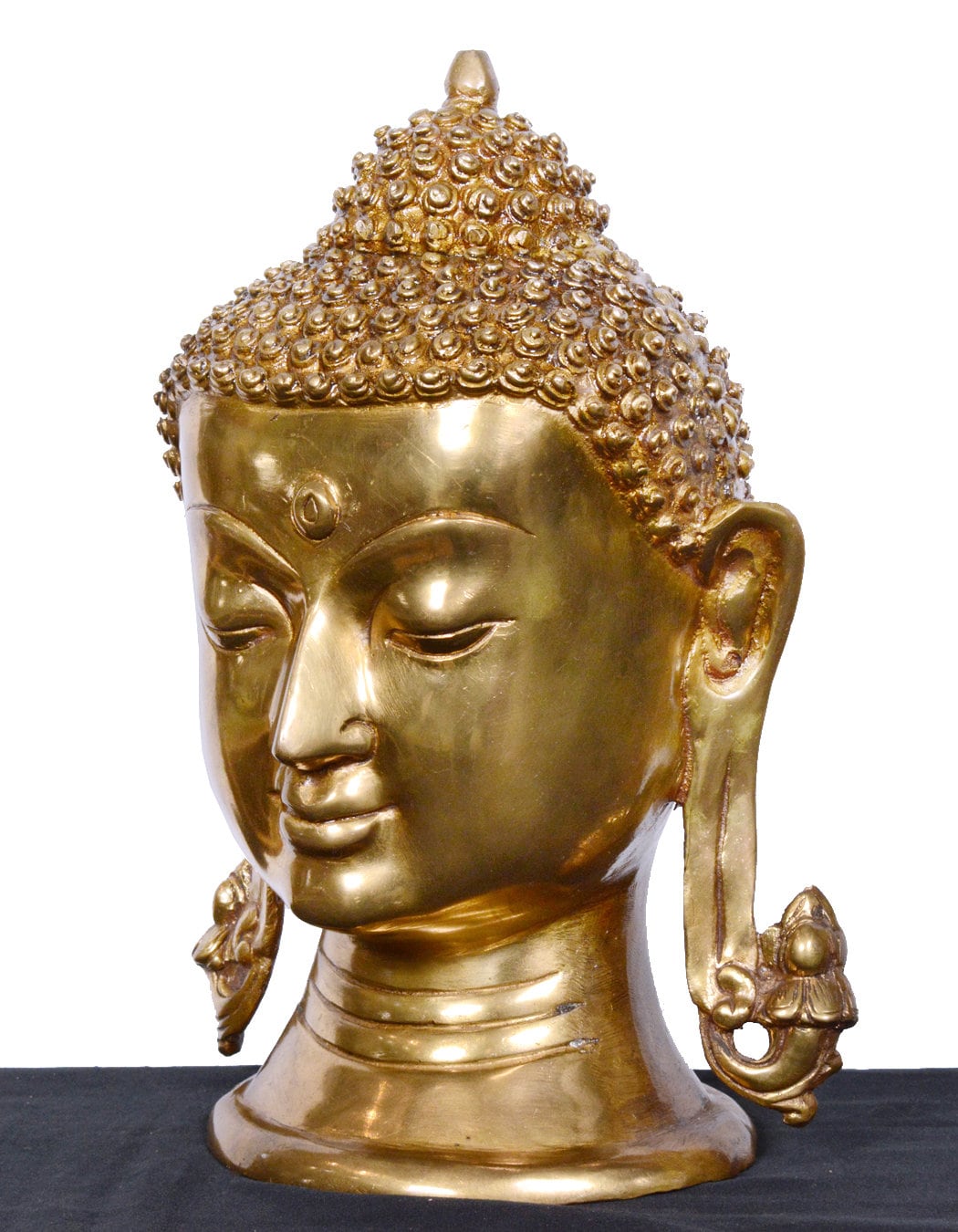 Buddha Statue Gold Buddah Statue Gold Buddha Head Brass | Etsy