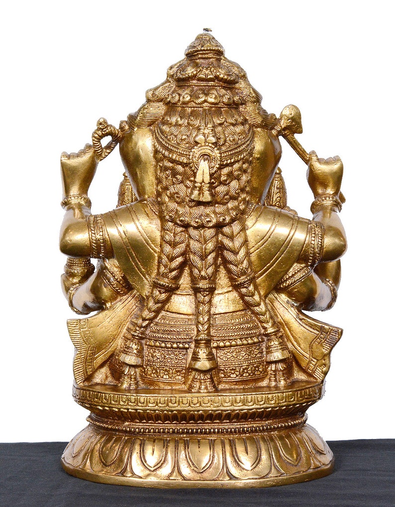 Riddhi Siddhi Ganesha Statuebrass Ganesha - Etsy