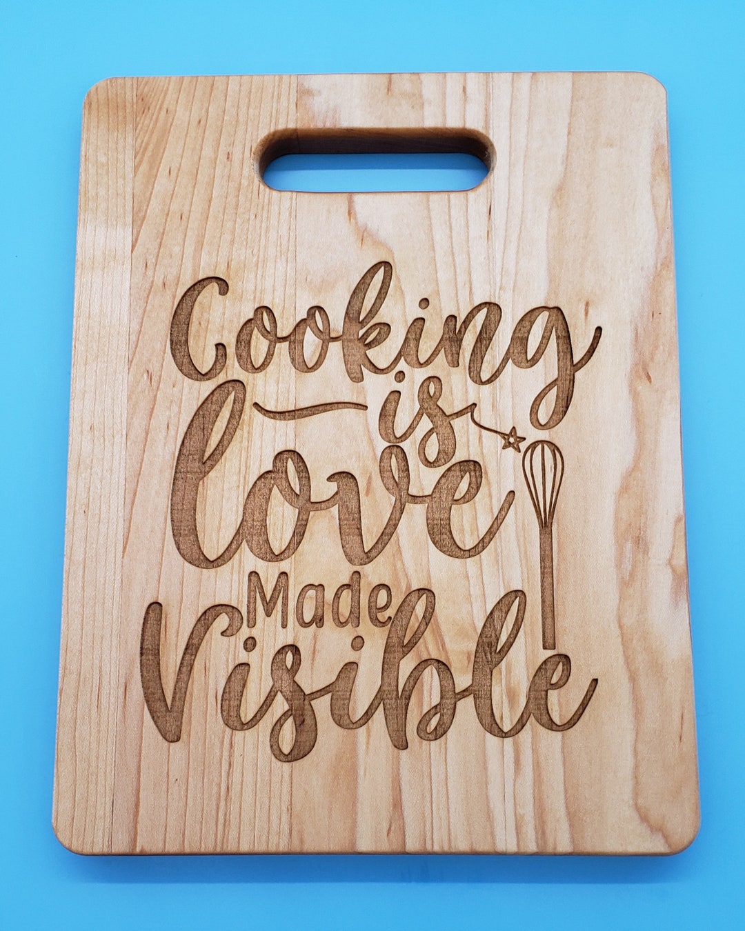 Laser Engraved Wood Cutting Board - Personalized Kitchen Decor ...