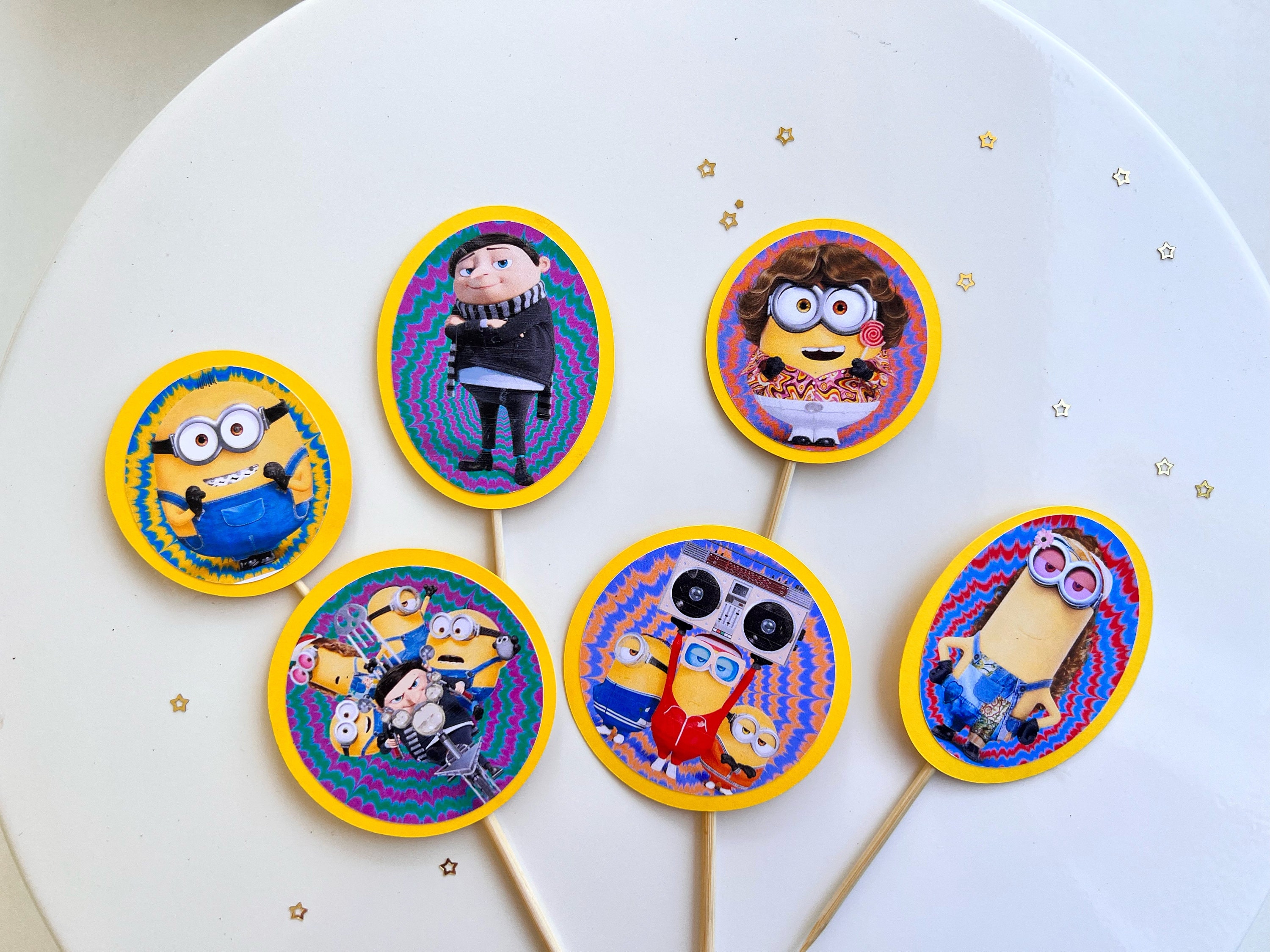 Minions Cake Topper Minions Shaker Cake Toppers Minions - Etsy
