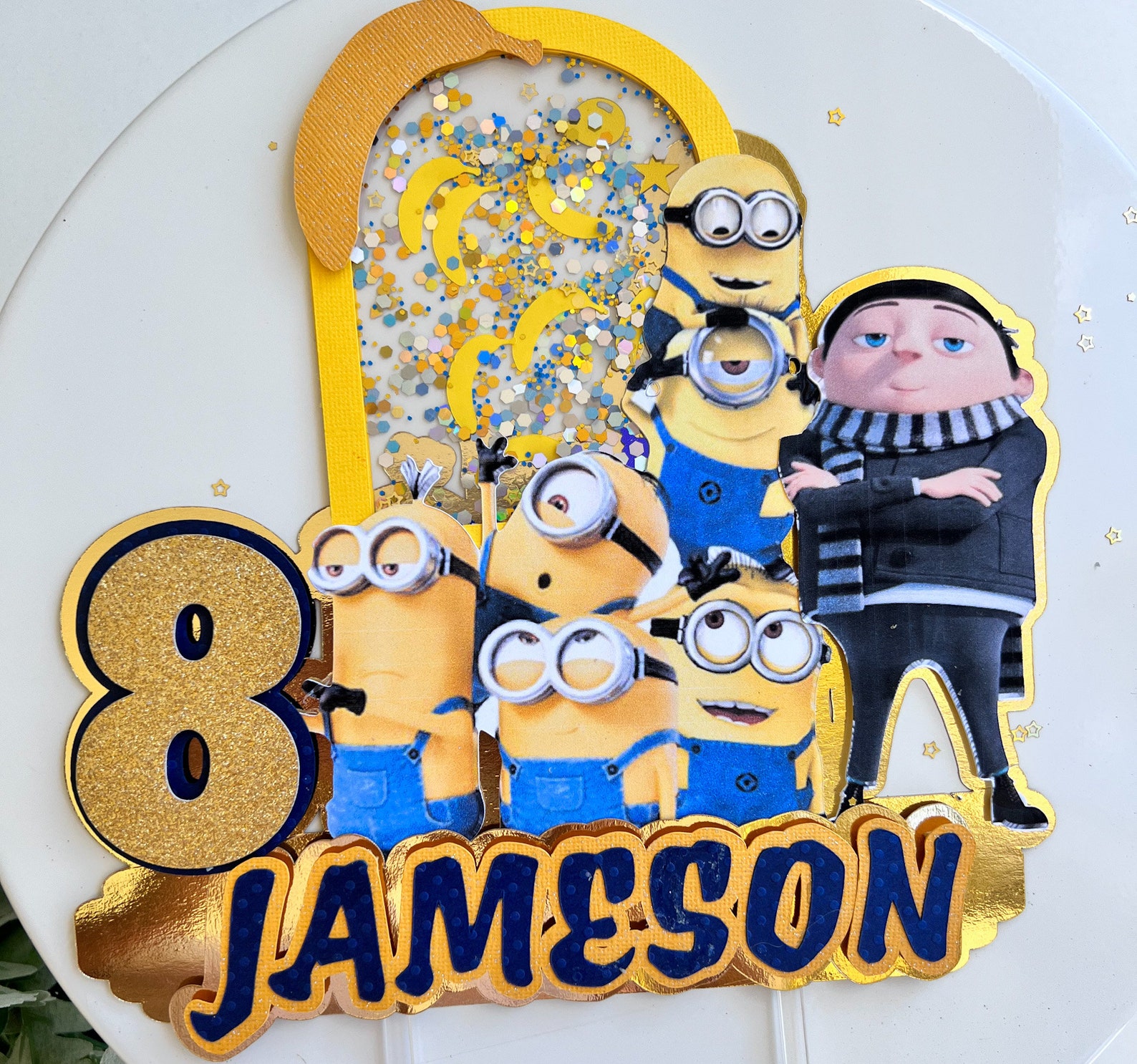 Minions Cake Topper Minions Shaker Cake Toppers Minions - Etsy