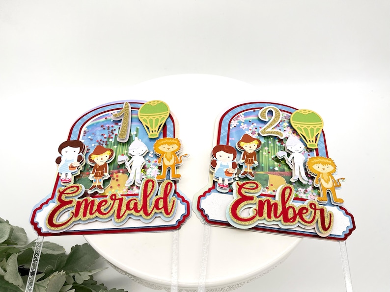 Wizard of Oz Decorations, Wizard of OZ Cake Toppers Shaker, Wizard of ...