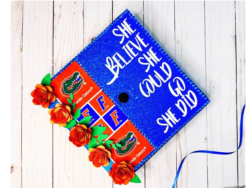 Custom University Graduation Cap Topper University of Florida - Etsy