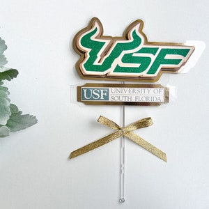Graduation Decoration, Custom Grad Party Decoration, Champagne Tags,usf ...