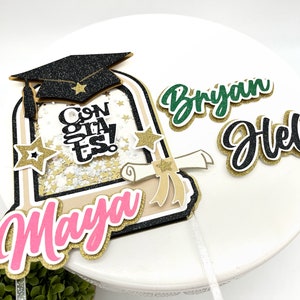 Graduation Cake Topper, Grad Cake Topper Shaker, USF Cake Topper ...