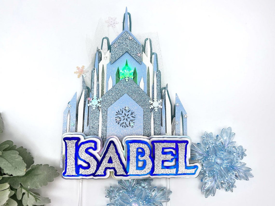 Castle Cake Topper Inspired Frozen Castle Cake Decorations - Etsy