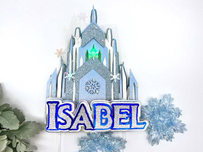 Castle Cake Topper, Inspired Frozen Castle Cake Decorations, Custom ...
