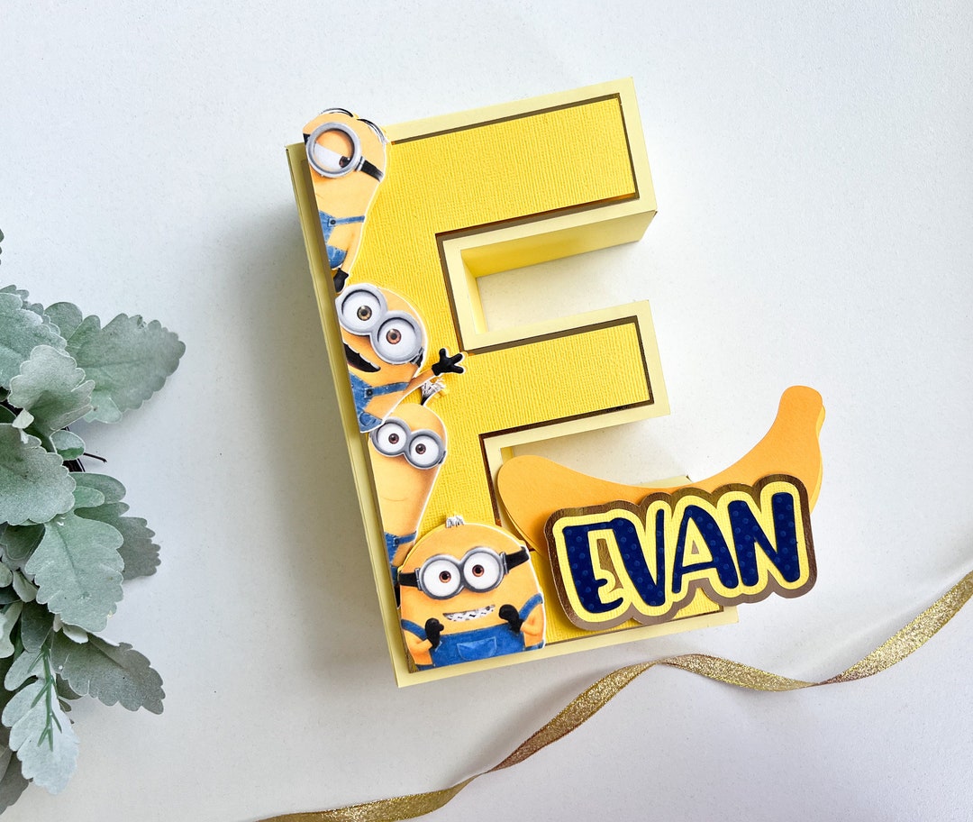 Minions Decorations, 3D Letters Personalized, Minion Inspired Party ...