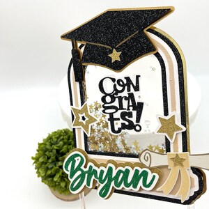 Graduation Cake Topper, Grad Cake Topper Shaker, USF Cake Topper ...