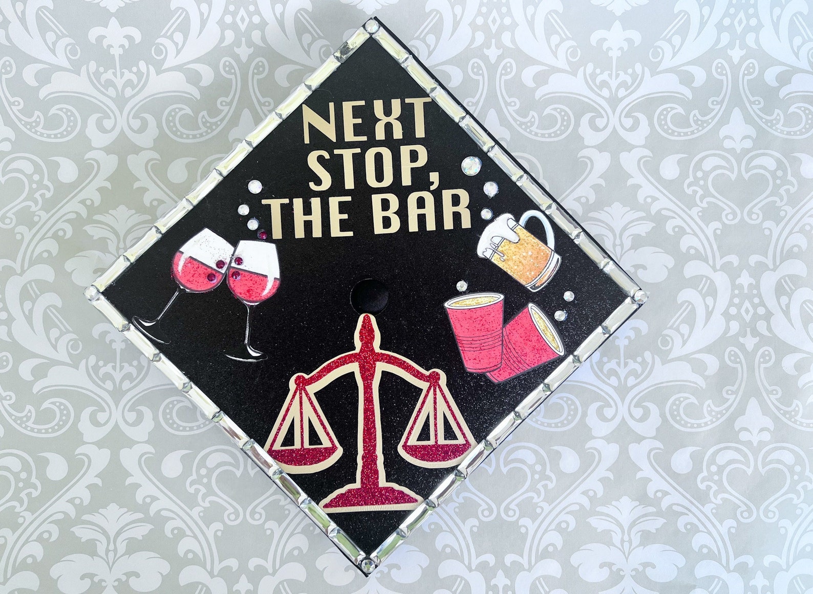 Law School Graduation Cap Graduation Cap Topper Custom - Etsy