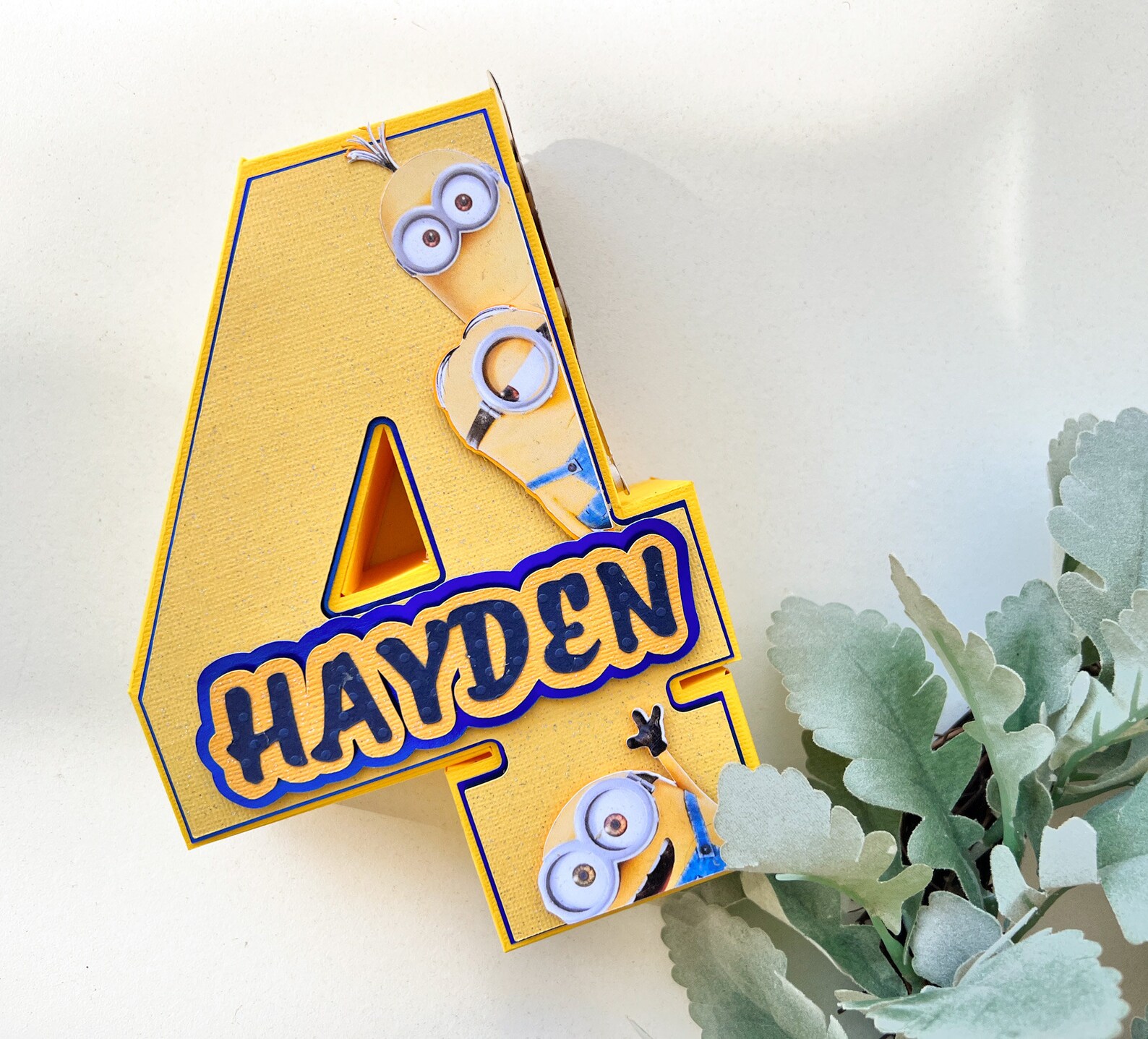Minions Decorations, 3D Letters Personalized, Minion Inspired Party ...