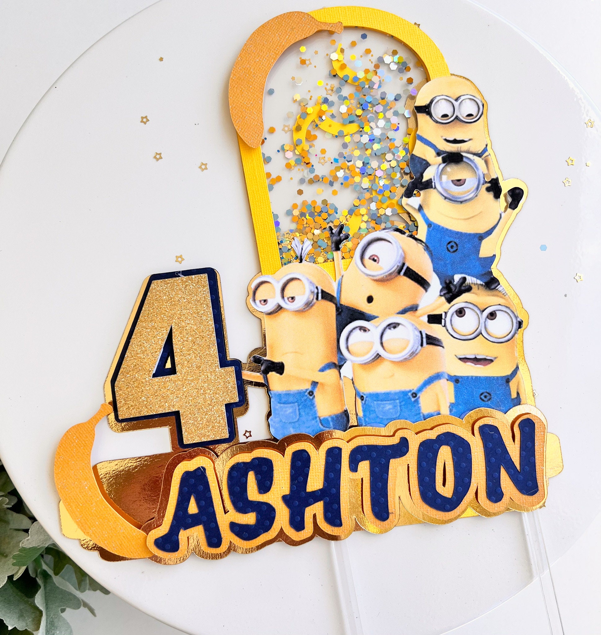 Minions Cake Topper Minions Shaker Cake Toppers Minions - Etsy