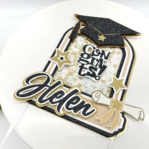 Graduation Cake Topper, Grad Cake Topper Shaker, USF Cake Topper ...