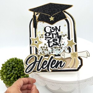 Graduation Cake Topper, Grad Cake Topper Shaker, USF Cake Topper ...