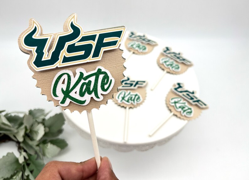 Graduation Decoration, Custom Grad Party Decoration, Champagne Tags,usf ...