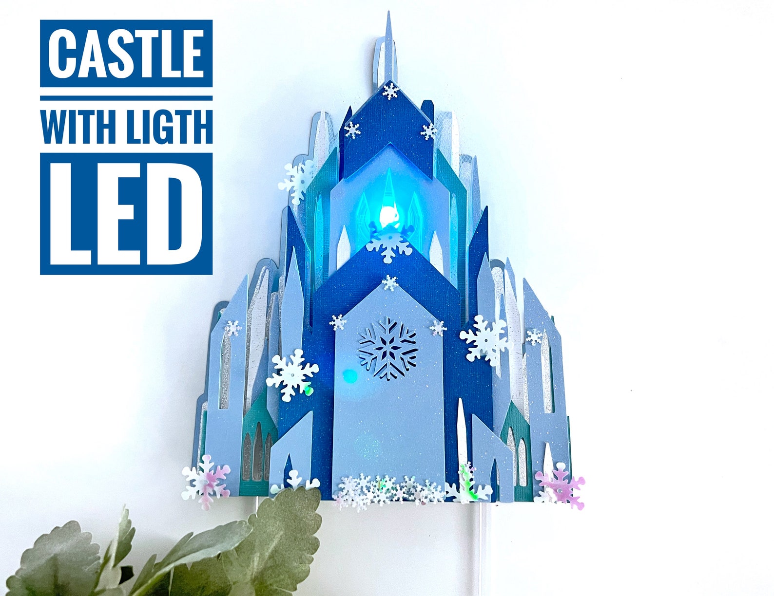 Castle Cake Topper, Inspired Frozen Castle Cake Decorations, Custom ...