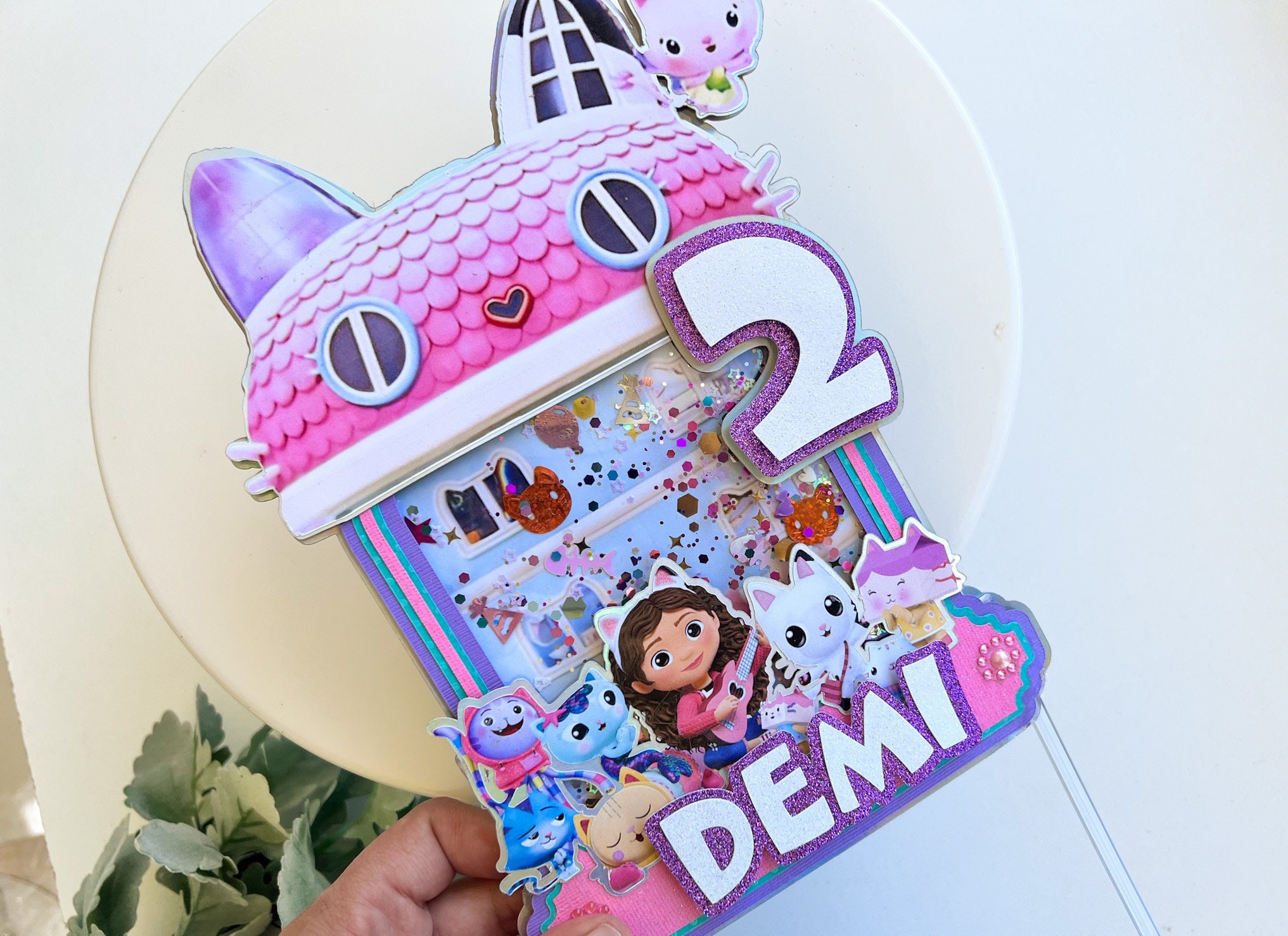 Gabby's Dollhouse Cake Topper, Gabby's Dollhouse Decorations Inspired ...