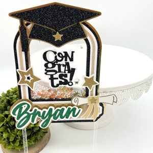 Graduation Cake Topper, Grad Cake Topper Shaker, USF Cake Topper ...