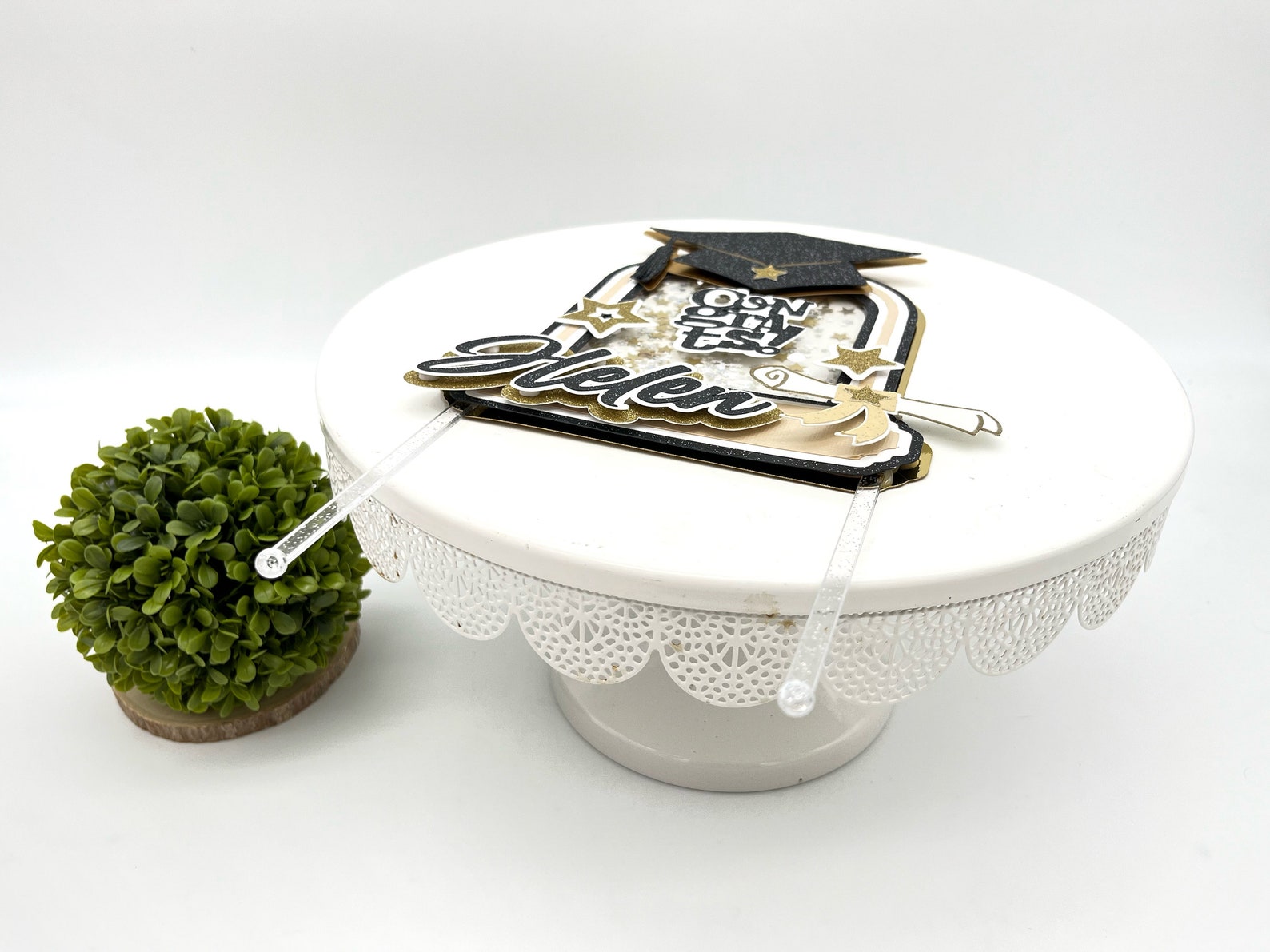 Graduation Cake Topper, Grad Cake Topper Shaker, USF Cake Topper ...