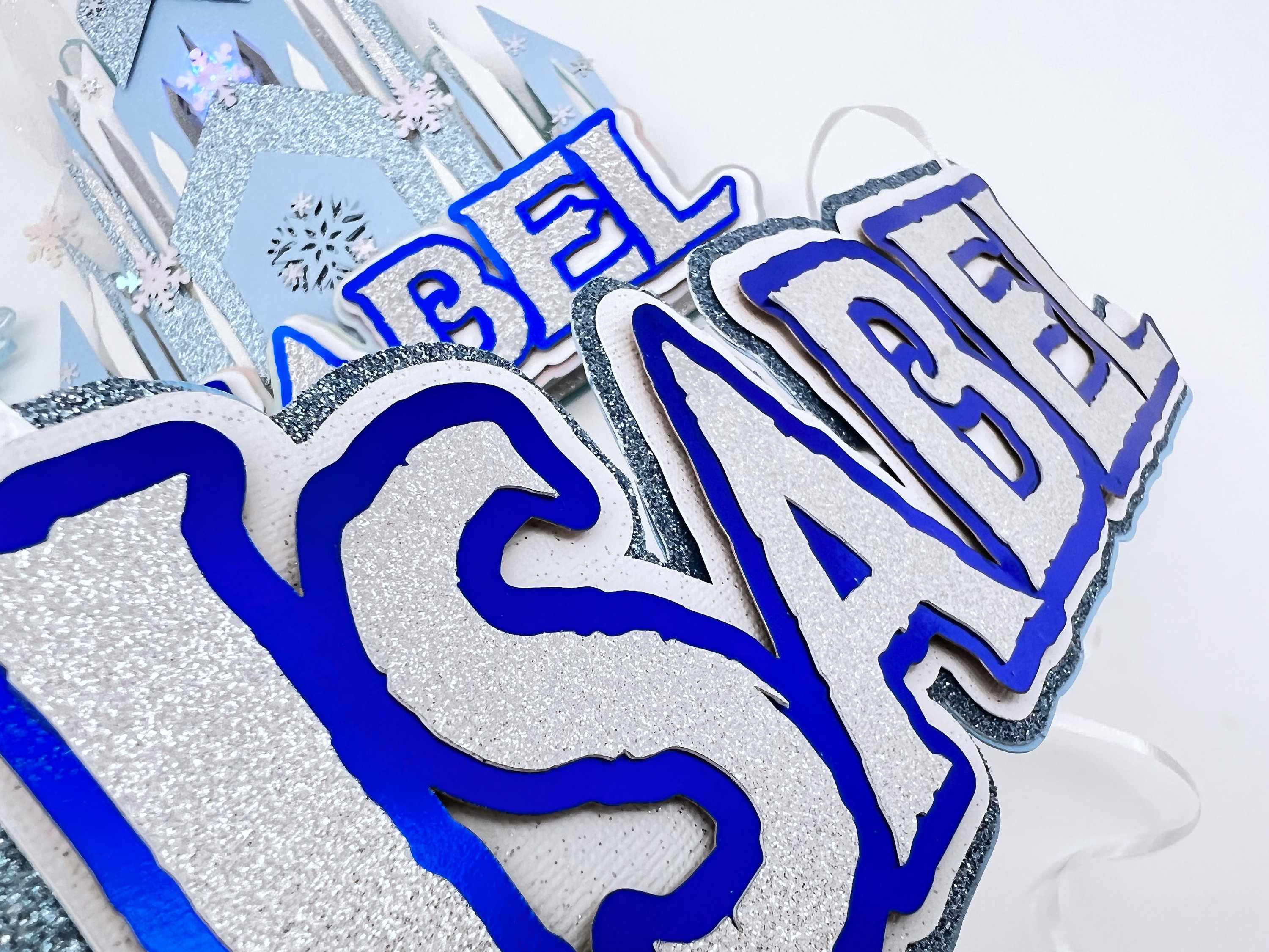 Castle Cake Topper Castle Cake Frozen Inspired Custom Frozen - Etsy