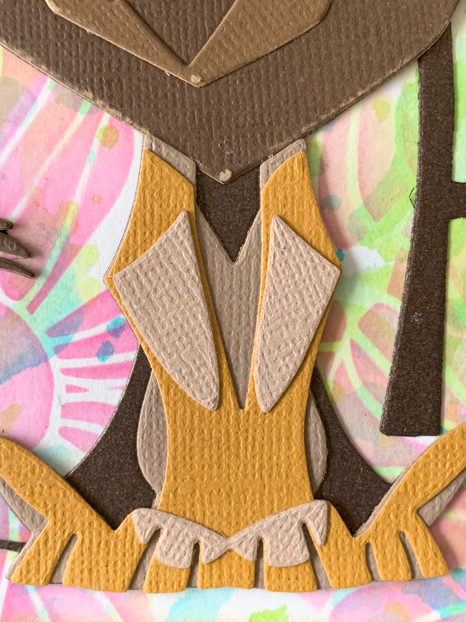 Extra Large 5.5x8.5 handmade Lion card Tim Holtz inspired | Etsy