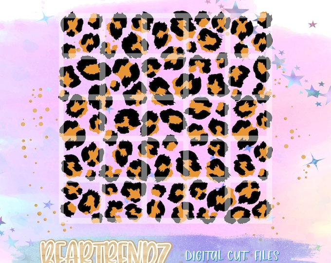 Fuzzy Leopard Print Svg, Layered Leopard Print Svg, Layered Cheetah ...