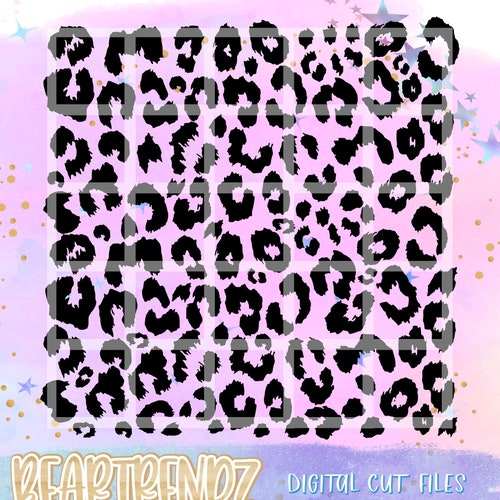 FREE SVG & PNG Colored Leopard Pattern Cricut Cut Files - Etsy