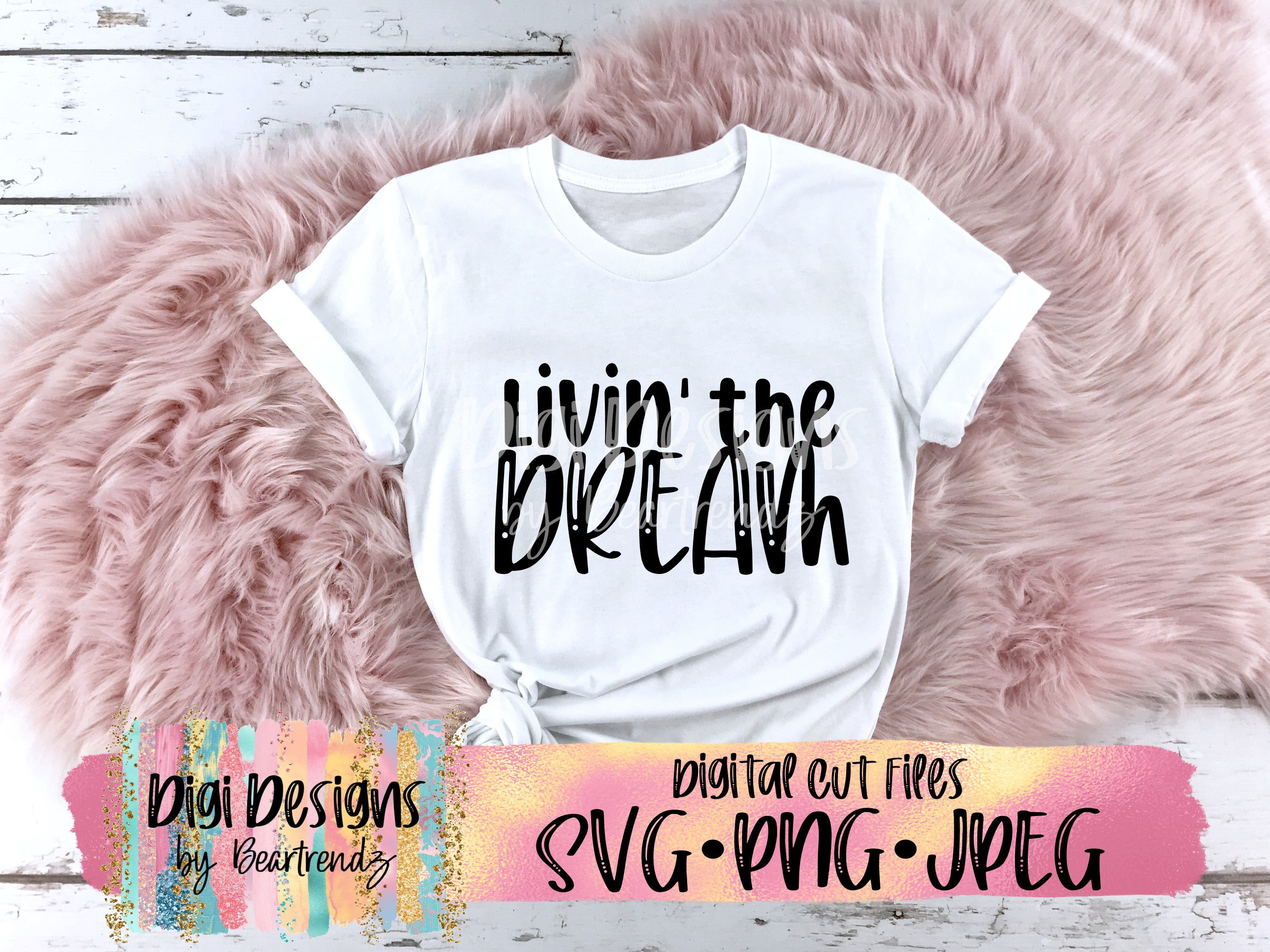 Livin' the Dream Svg Livin My Best Life Svg Cricut - Etsy