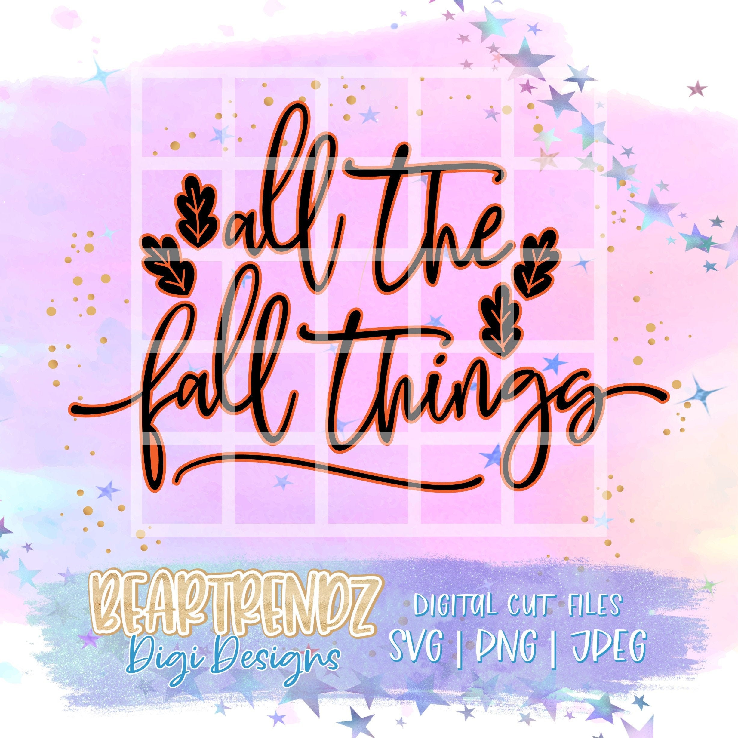 All the Fall Things Svg Hello Fall Svg It's Fall - Etsy