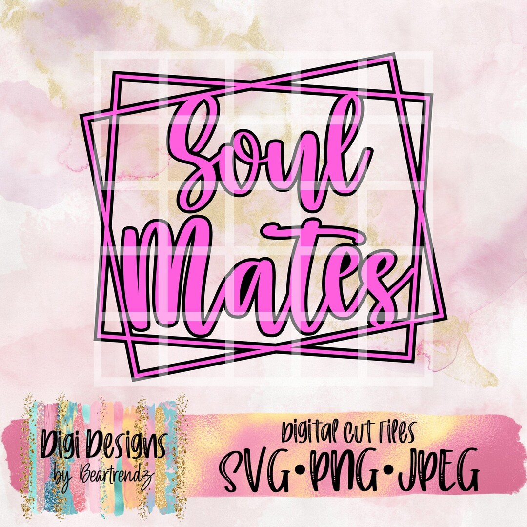 Soul Mates Svg, Wife Hubs SVG, Mr. Mrs. Svg, Wedding Svg, Just Married ...