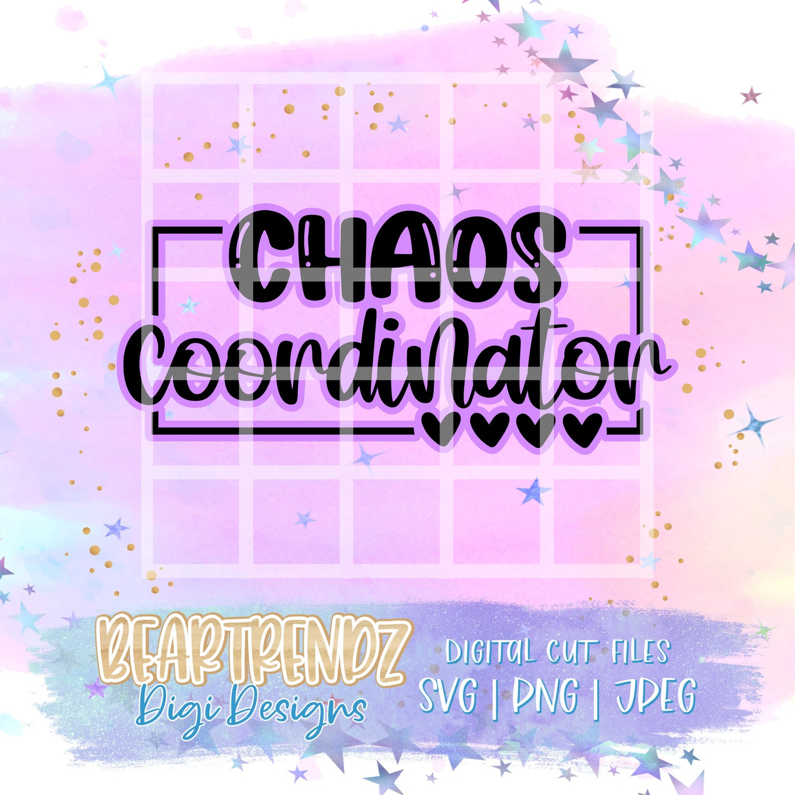 Chaos Coordinator Svg, Geometric Svg, , Beartrendz Svg, Snack Dealer ...