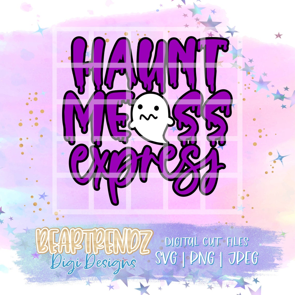Haunt Mess Express Svg Bite Me Svg Vampire Svg Spooky Babe | Etsy
