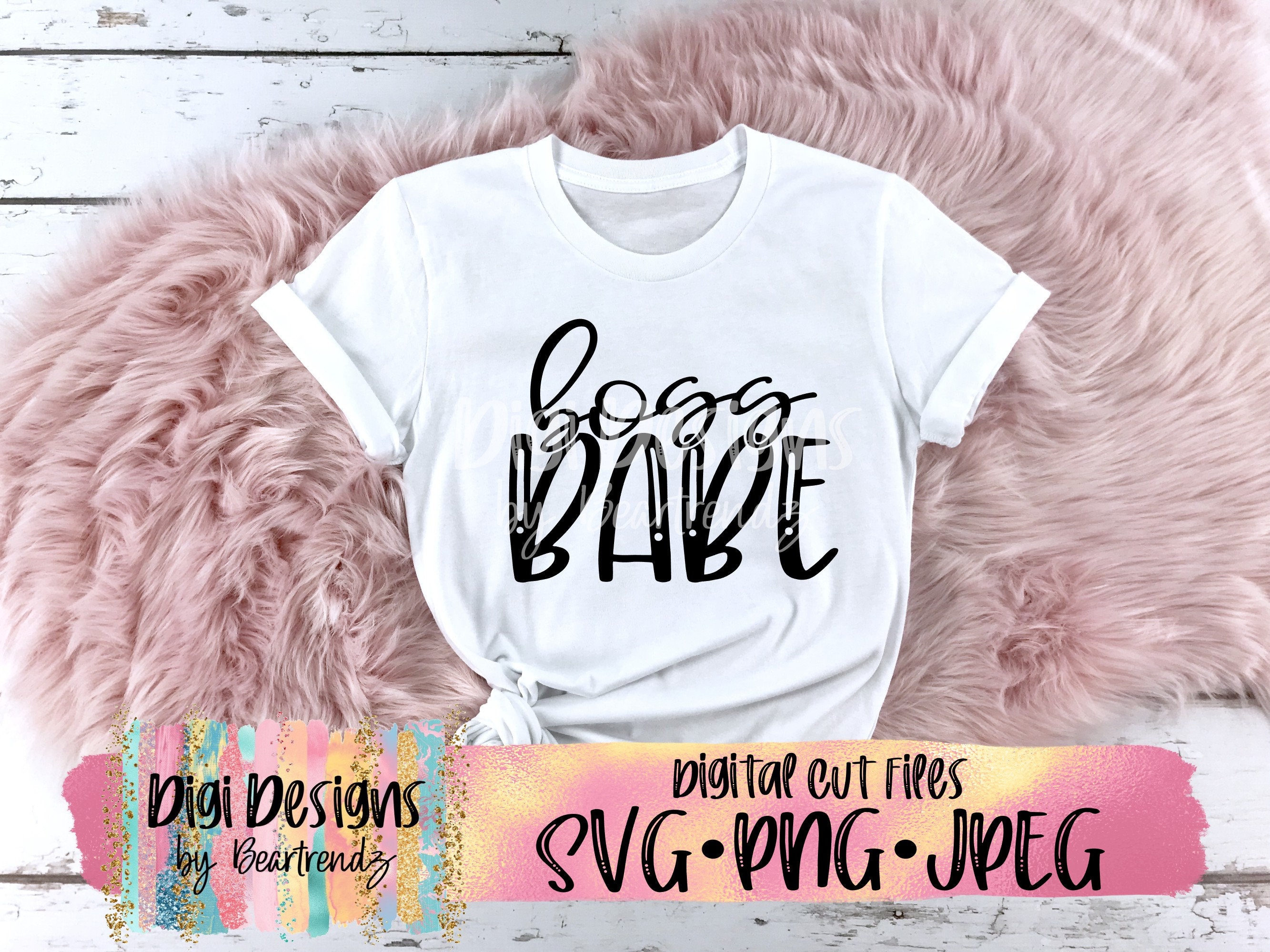 Boss Babe Svg, Boss Lady, Peg Png Files for Cutting Machines, Cameo Svg ...
