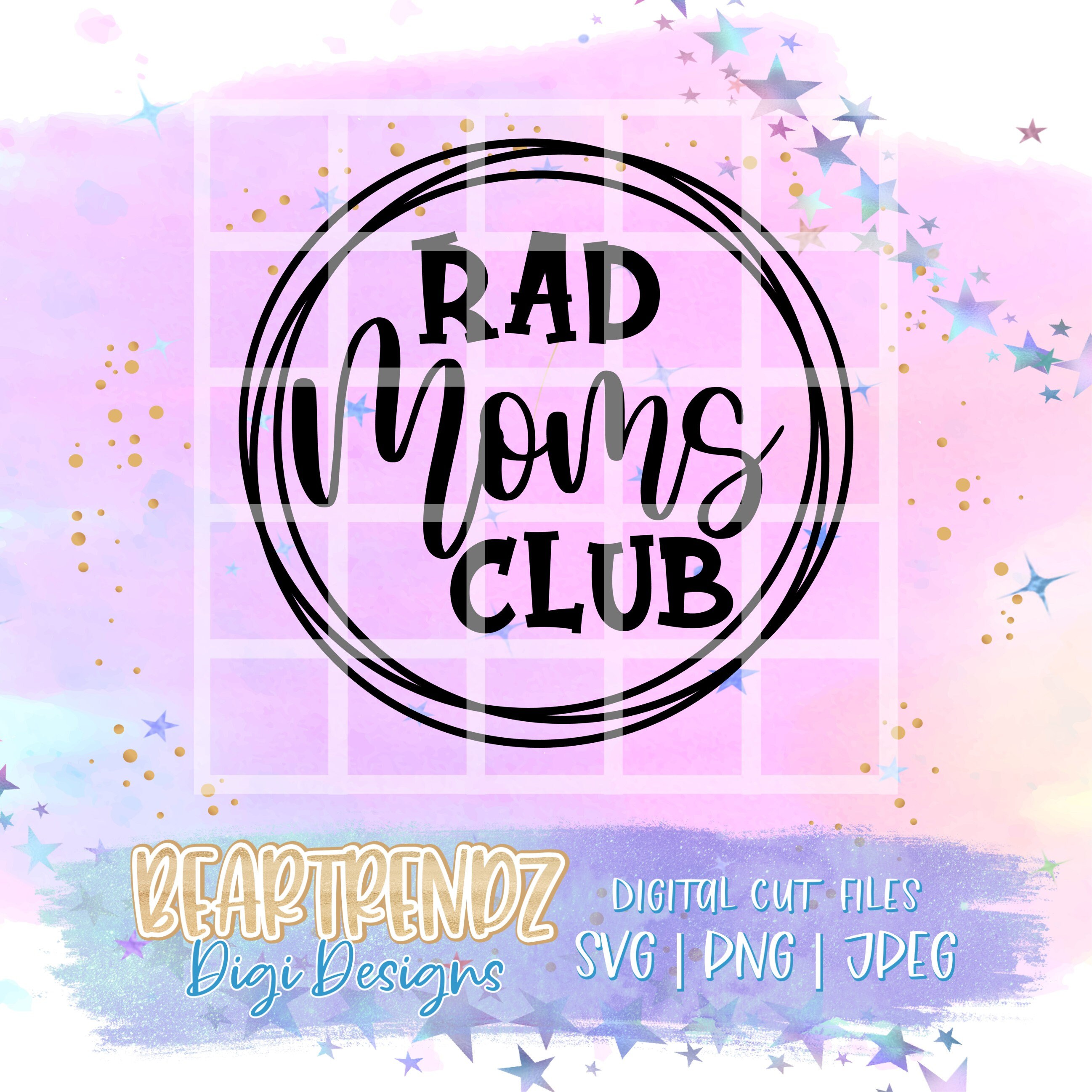 Rad Moms Club Svg Bad Moms Club Svg Geometric Svg Mom Svg - Etsy