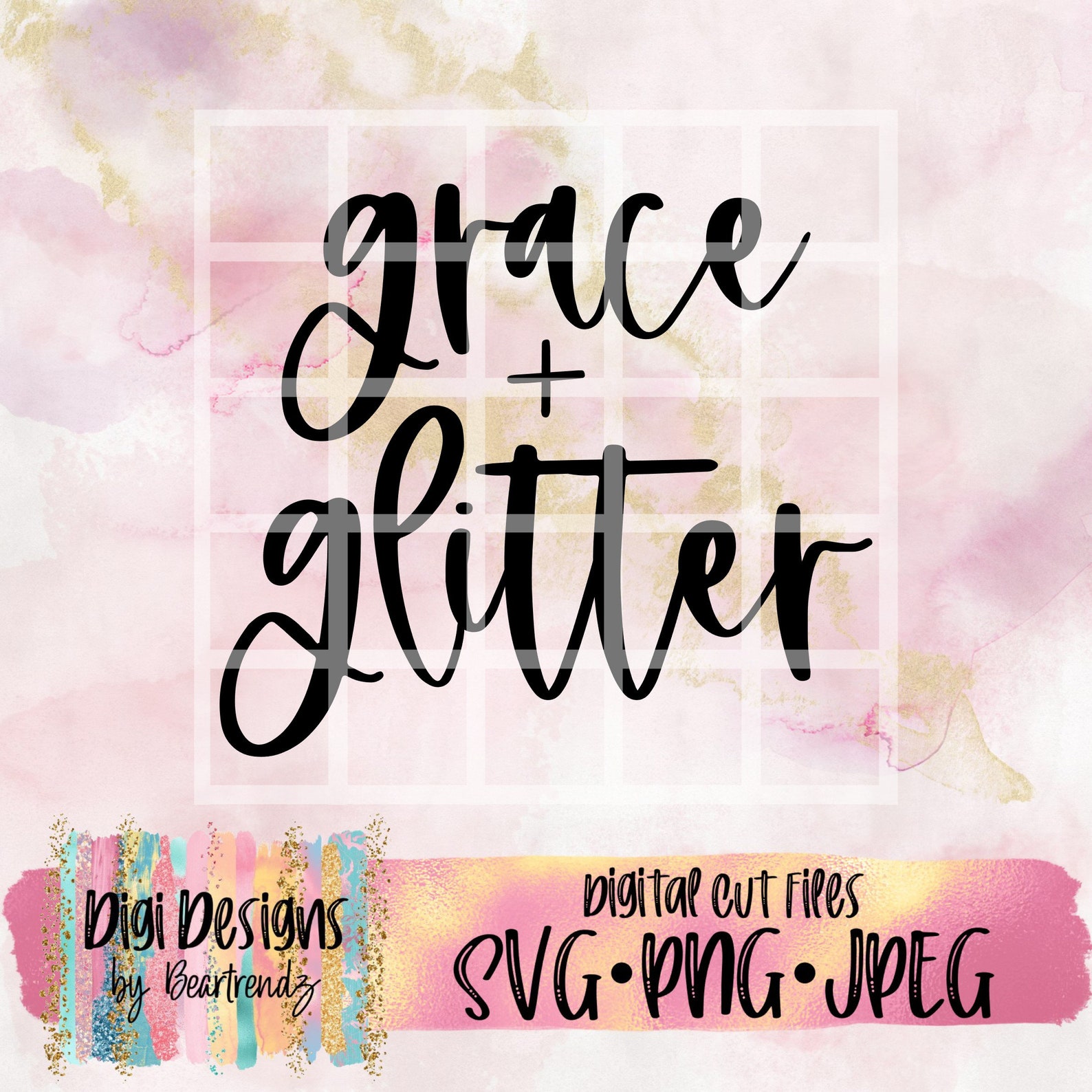 Grace SVG Sparkle Svg Amazing Gracejpeg Png Files for - Etsy