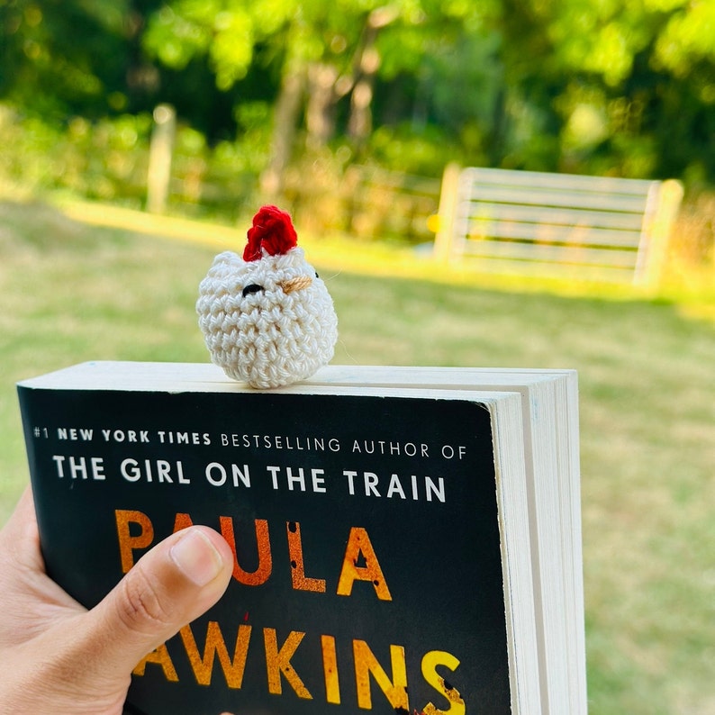 Crochet Chicken Bookmark, Book Lover Gift, Teacher Gift, Back to School ...