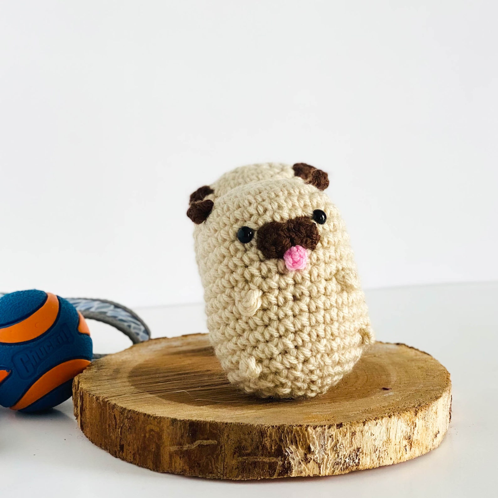 Adorable Crochet Mini Pug Potato Pug Pug Desk Toy Amigurumi - Etsy