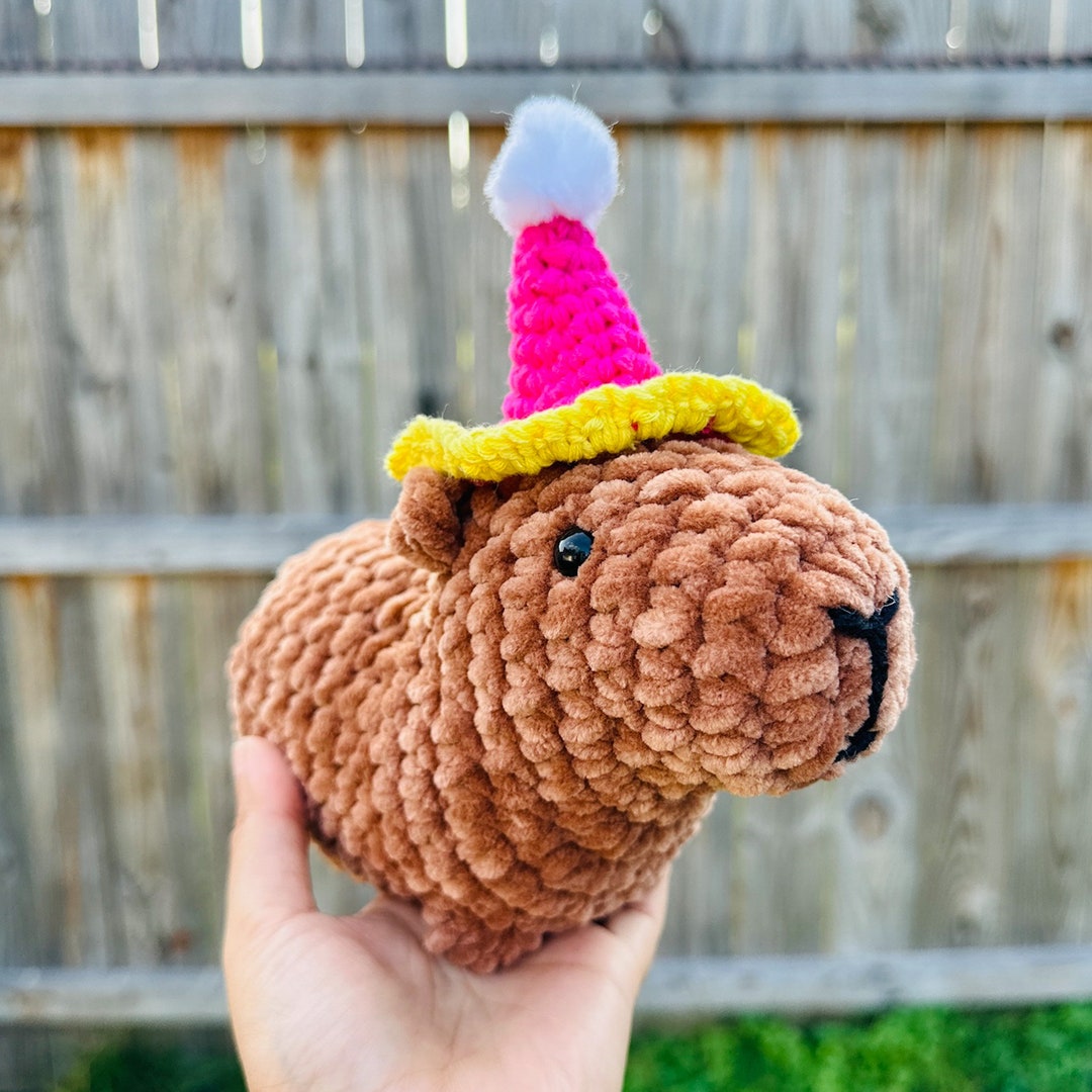 Cute Capybara Crochet Plush, Capybara Gifts, Capybrithday Stuffed ...