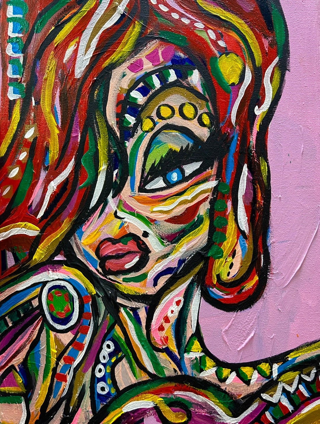 Jessica Rabbit Pop Art Painting Original on Canvas Who Framed - Etsy