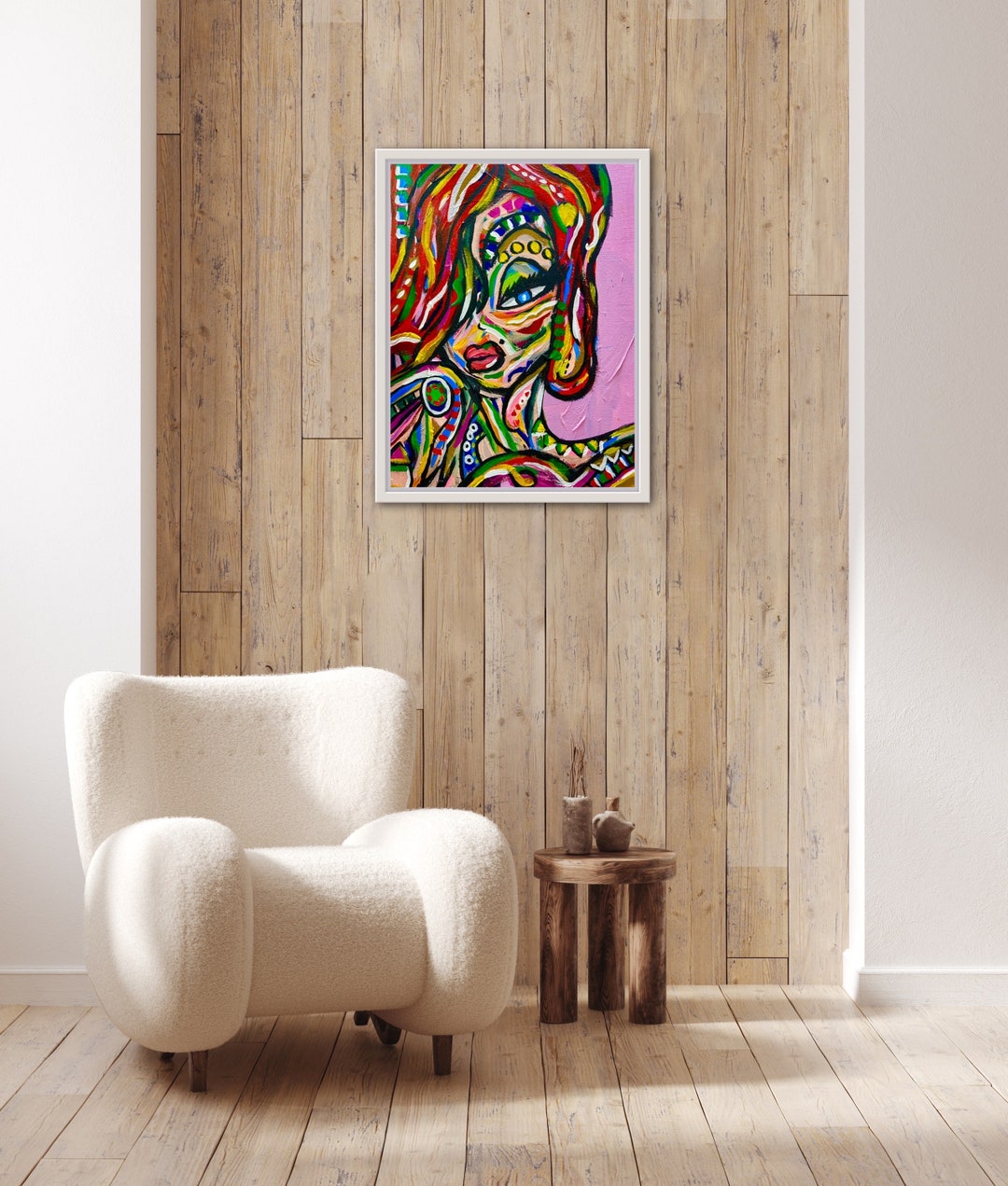 Jessica Rabbit Portrait Pop Art Contemporary Painting Print Wall Decor ...